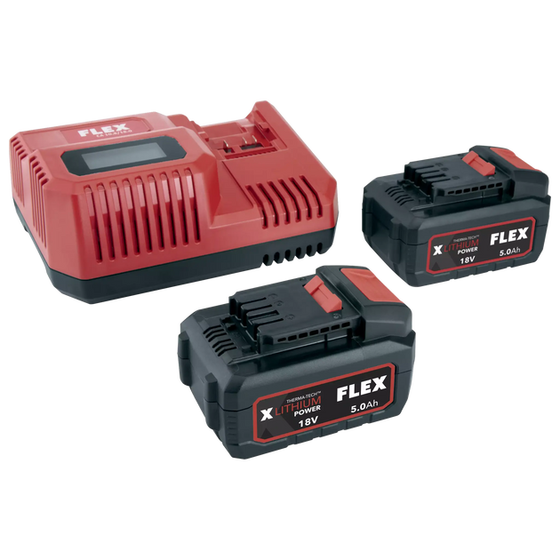FLEX 2 x 18v 5 Ah battery's + 1 x charger bundle | TitanFix Drylining ...